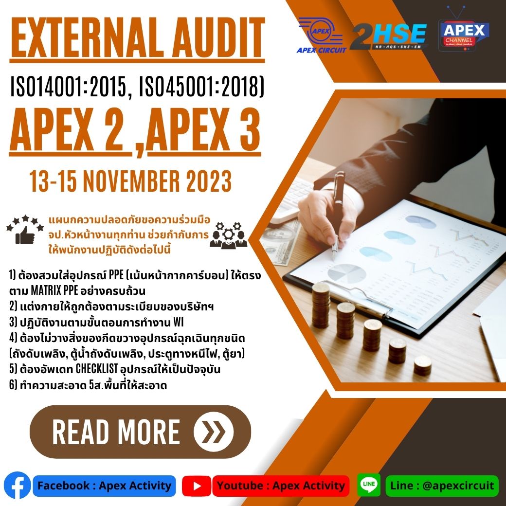 👉External Audit ISO14001:2015, ISO45001:2018 Apex 2 ,Apex 3😍 – MIS INFORMATION