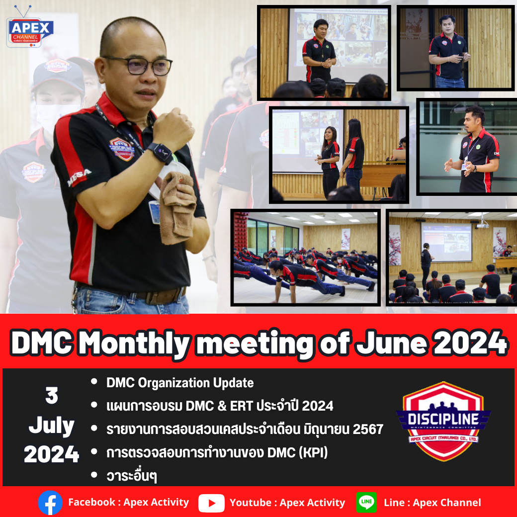 DMC Monthly meeting of June 2024 | 03.07.2024 – MIS INFORMATION